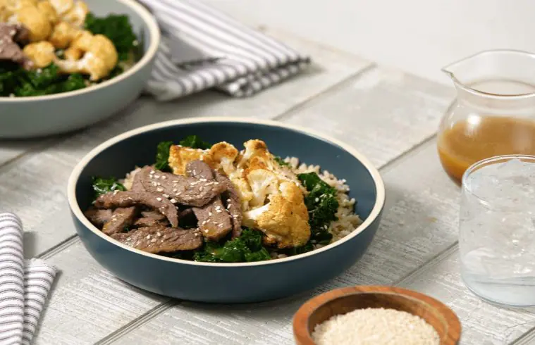 Steak and Kale Rice Bowls - John Soules Foods