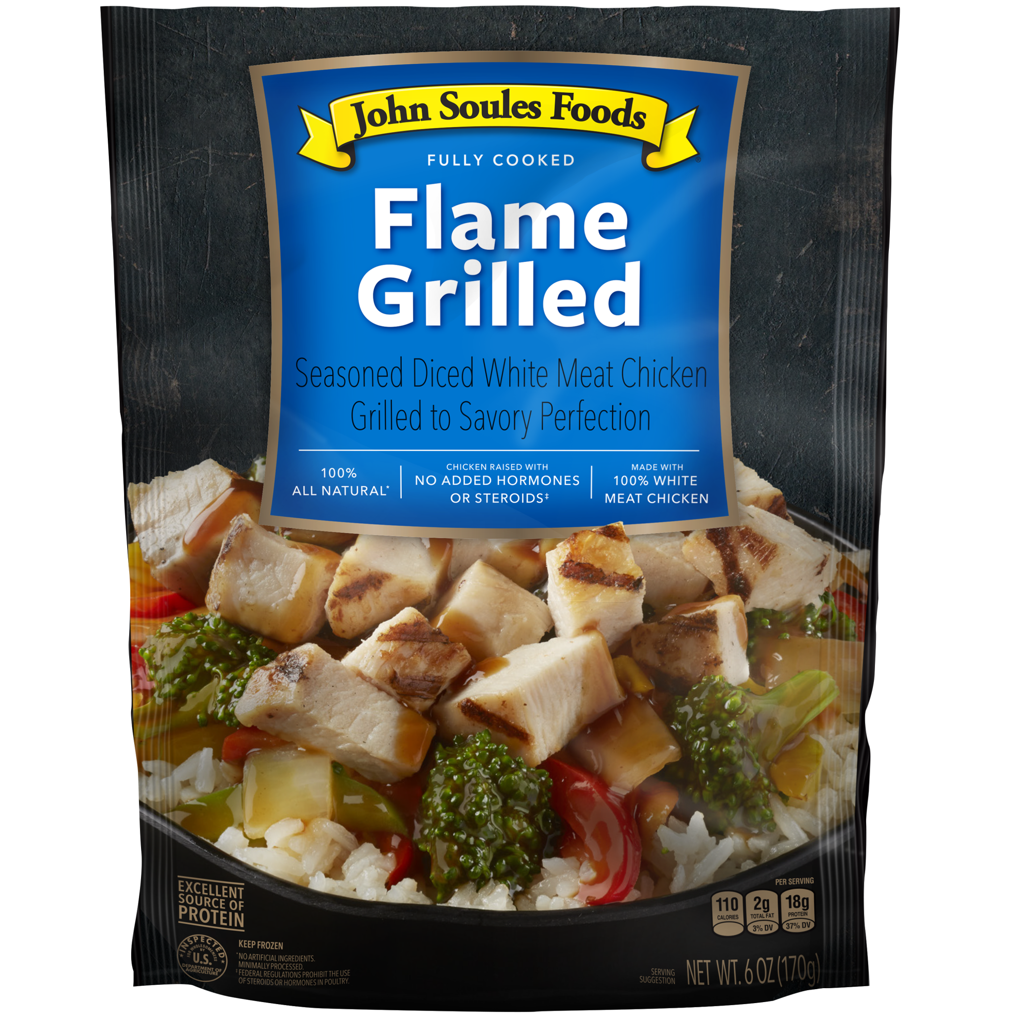 Flame Grilled Chicken Breast Strips | John Soules Foods