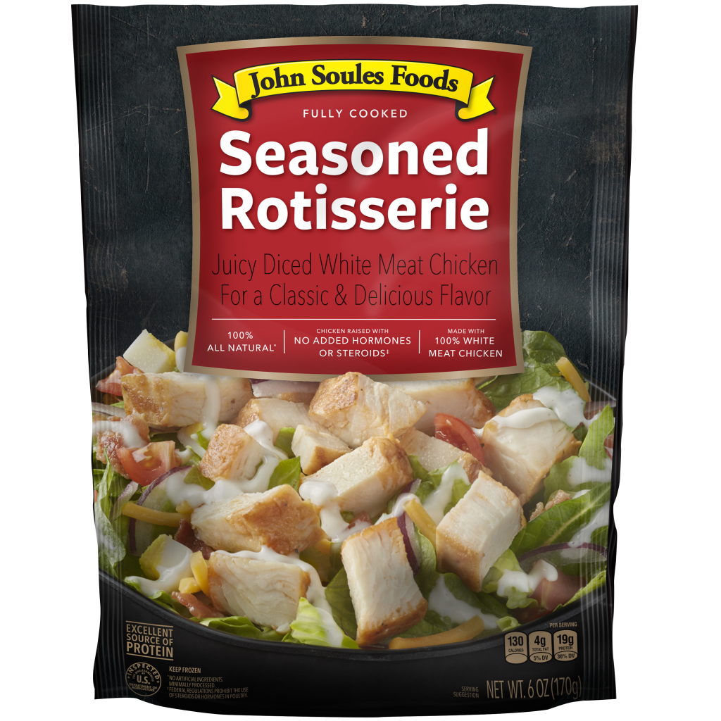 Fully Cooked Rotisserie Diced Chicken | John Soules Foods