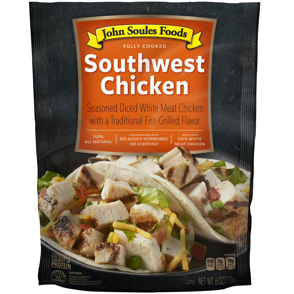 Fully Cooked Southwest Diced Chicken | John Soules Foods